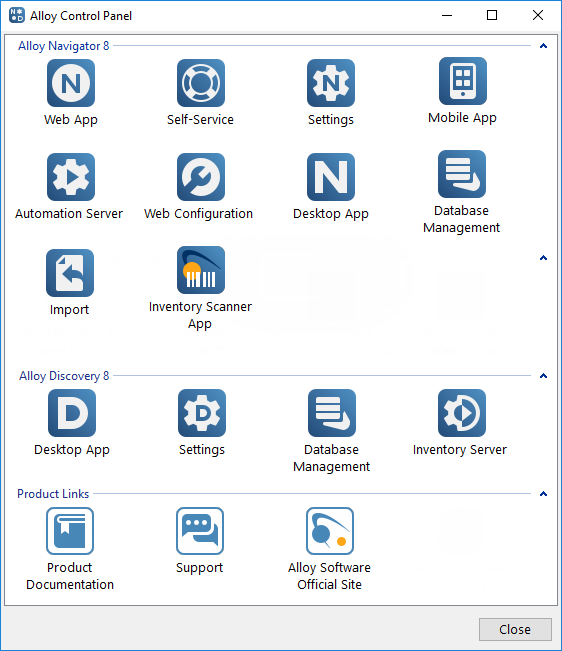 Introducing Alloy Navigator Components (Administration Guide) - Alloy Navigator | Alloy Software ...
