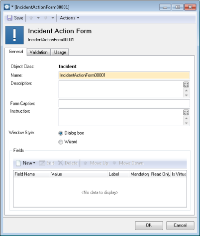 Adding Action Forms (Administration Guide) - Alloy Navigator | Alloy Software Docs