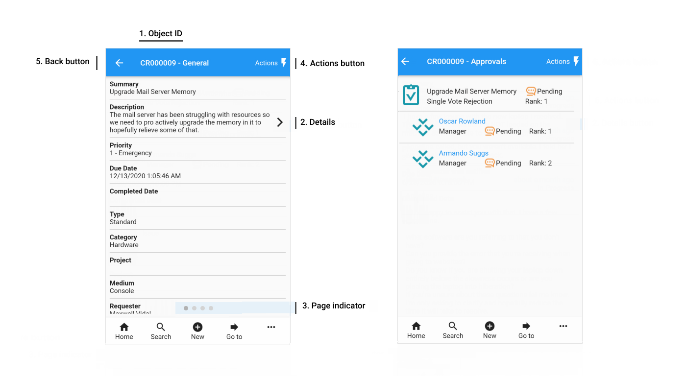 Viewing change request approvals (Mobile App User's Guide) - Alloy Navigator | Alloy Software Docs