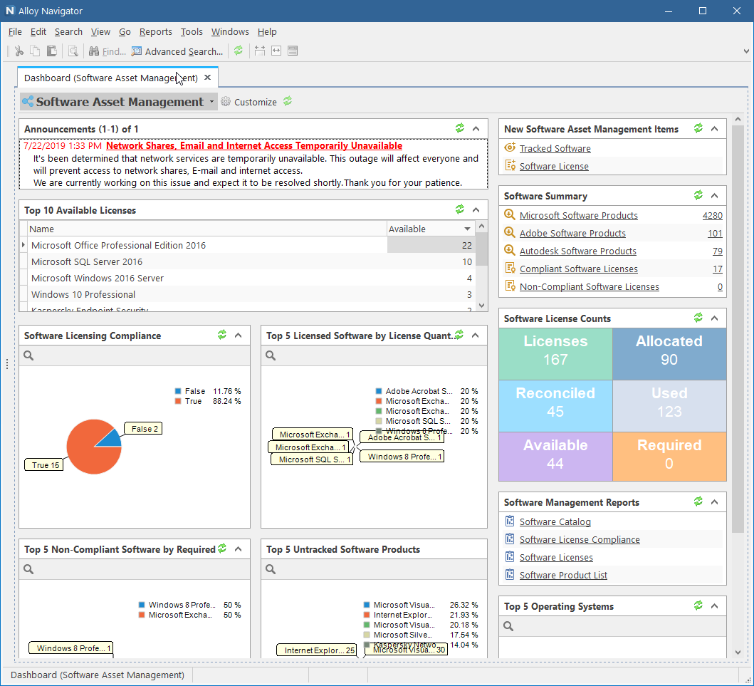 Dashboard (Admin Settings & Desktop App Help) - Alloy Navigator | Alloy Software Docs