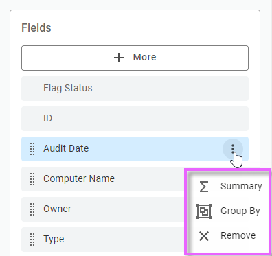 Adding and removing columns from data views (Web App Help) - Alloy Navigator | Alloy Software Docs