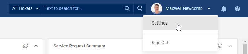 Customizing Your Personal Settings Web App Help Alloy Navigator Alloy Software Docs
