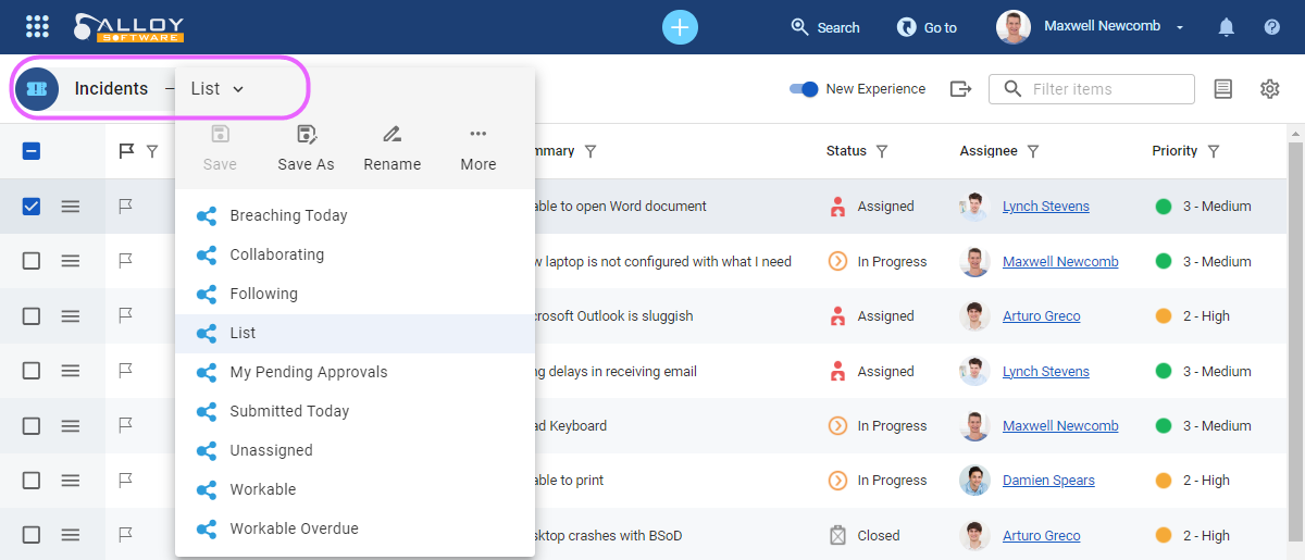 Views Web App Help Alloy Navigator Alloy Software Docs
