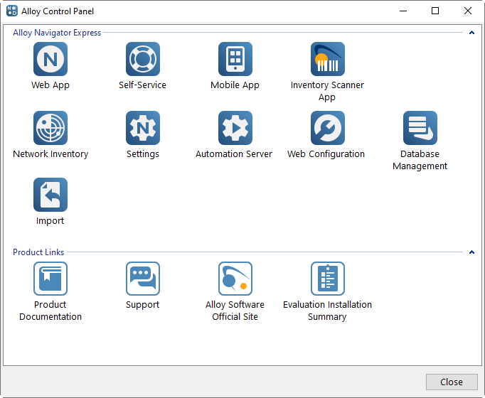 Evaluation Installation (Installation Guide) - Alloy Navigator Express ...
