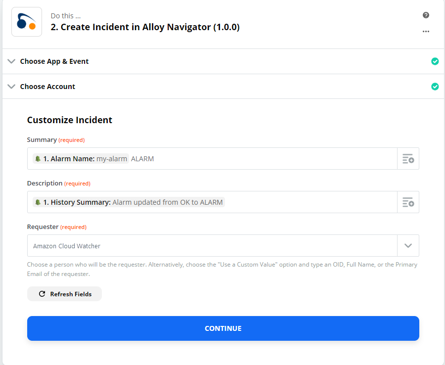 How to create a zap (Integrations) - Alloy Navigator Express | Alloy Software Docs