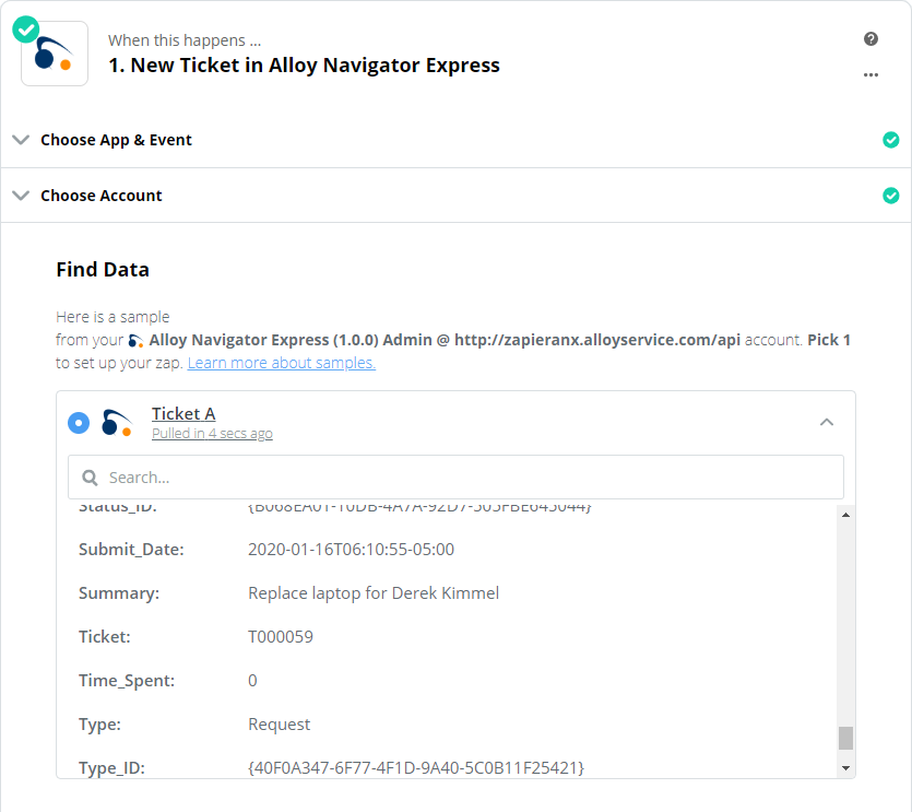 How to create a zap (Integrations) - Alloy Navigator Express | Alloy Software Docs
