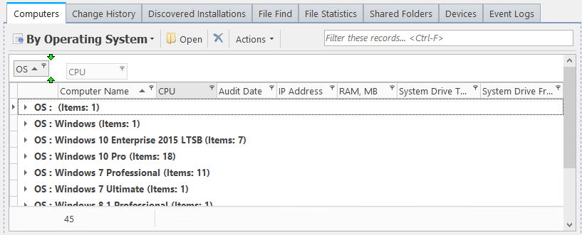 Grouping (Network Inventory Help) - Network Inventory | Alloy Software Docs