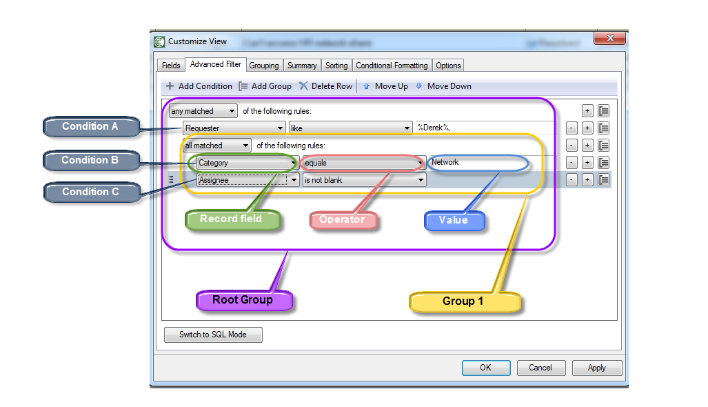Understanding the Filter Builder (Network Inventory Help) - Network Inventory | Alloy Software Docs