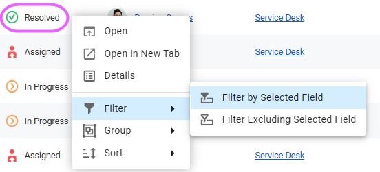 Quick Filtering In Data Grids Web App Help Alloy Navigator Express Alloy Software Docs