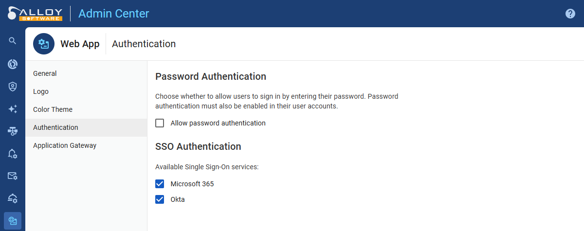Managing single sign-on (SSO) providers (Web App Help) - Alloy Navigator Express | Alloy ...