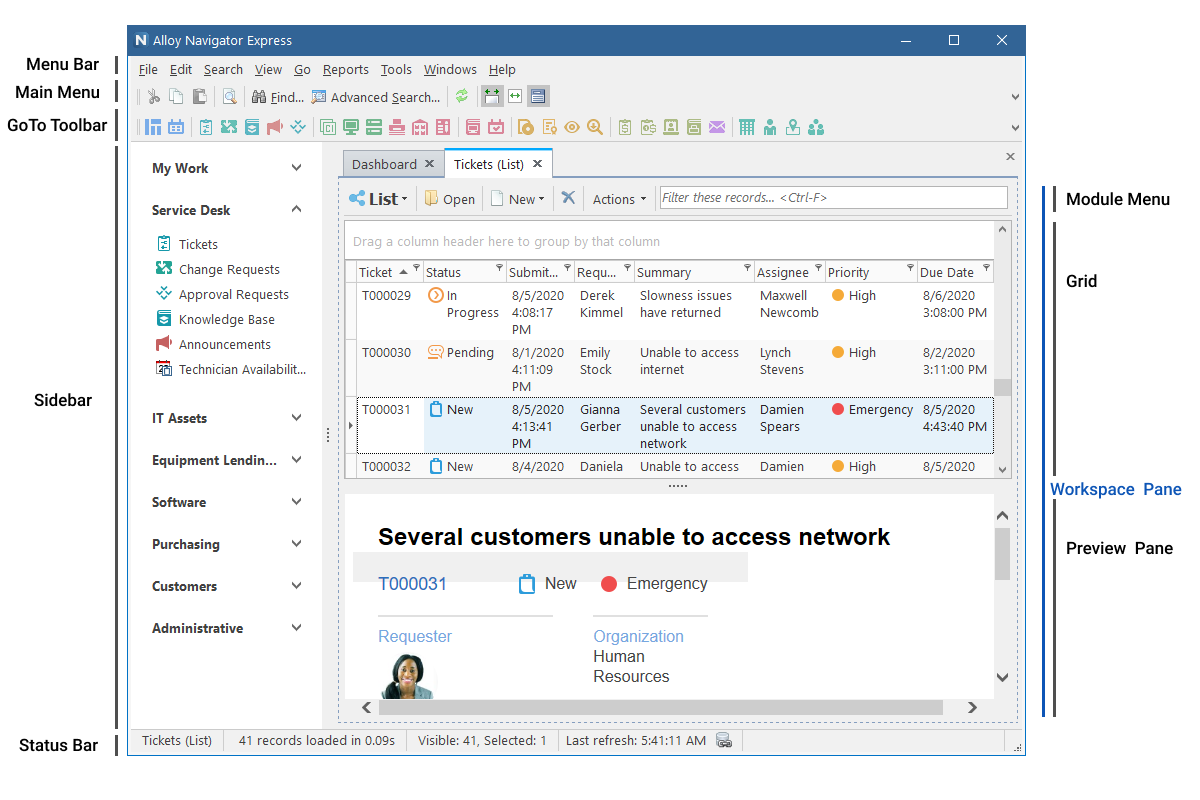 Desktop App user interface (Admin Settings & Desktop App Help) - Alloy Navigator Express | Alloy ...