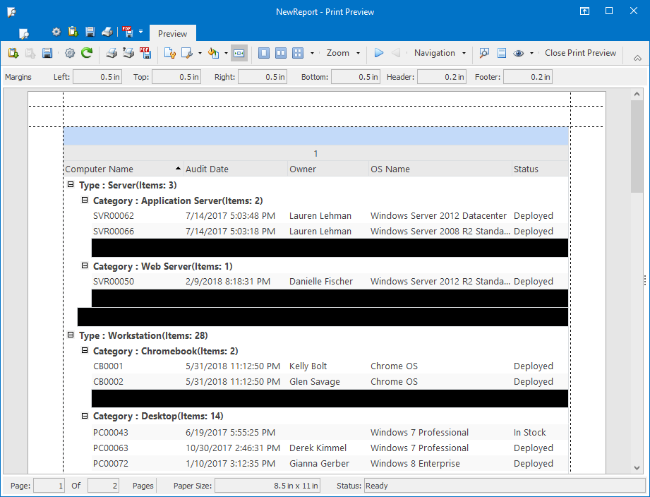 Print Preview Window Admin Settings Desktop App Help Alloy 